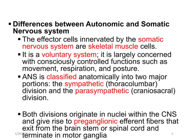 Autonomic nervous system pharmacology | PPT