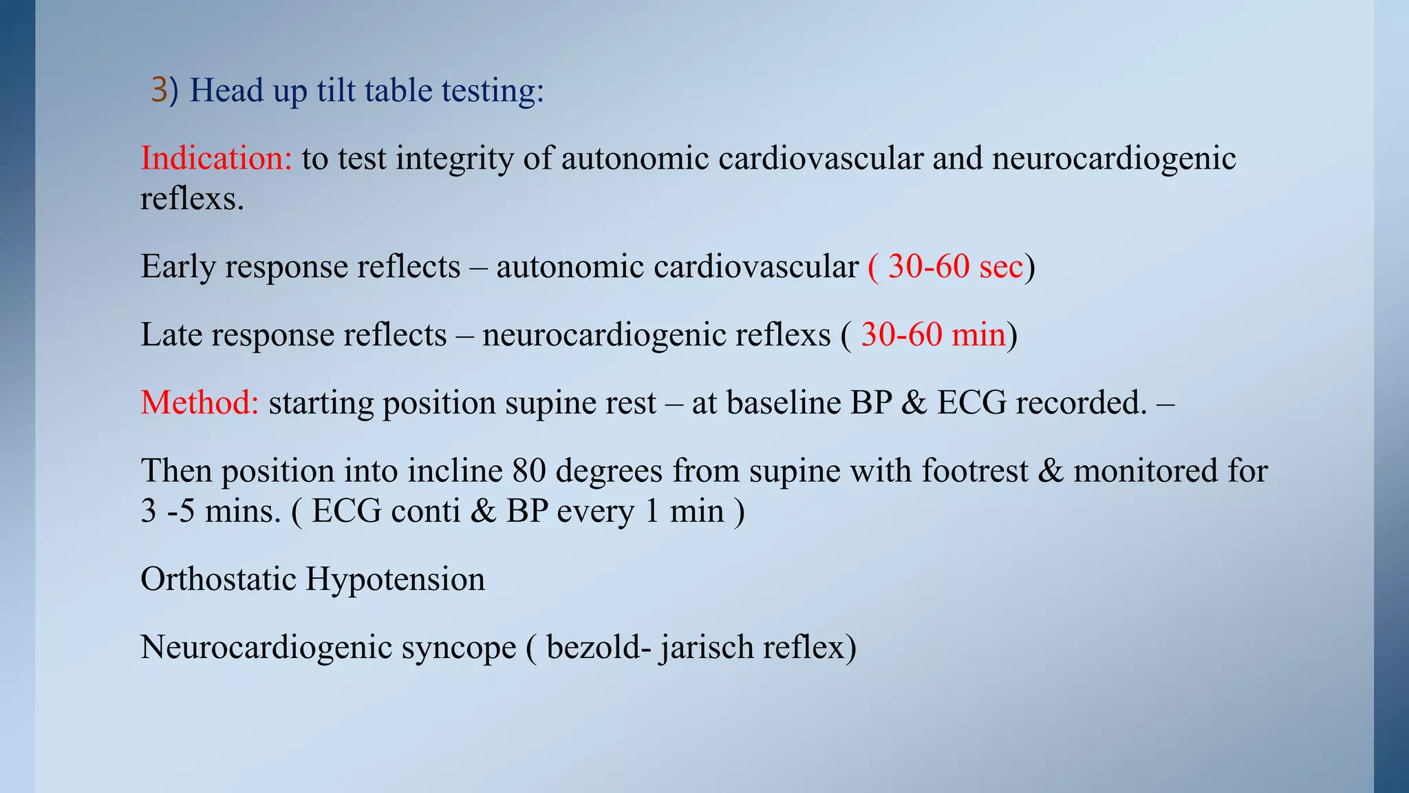 Autonomic nervous system testing | PPTX
