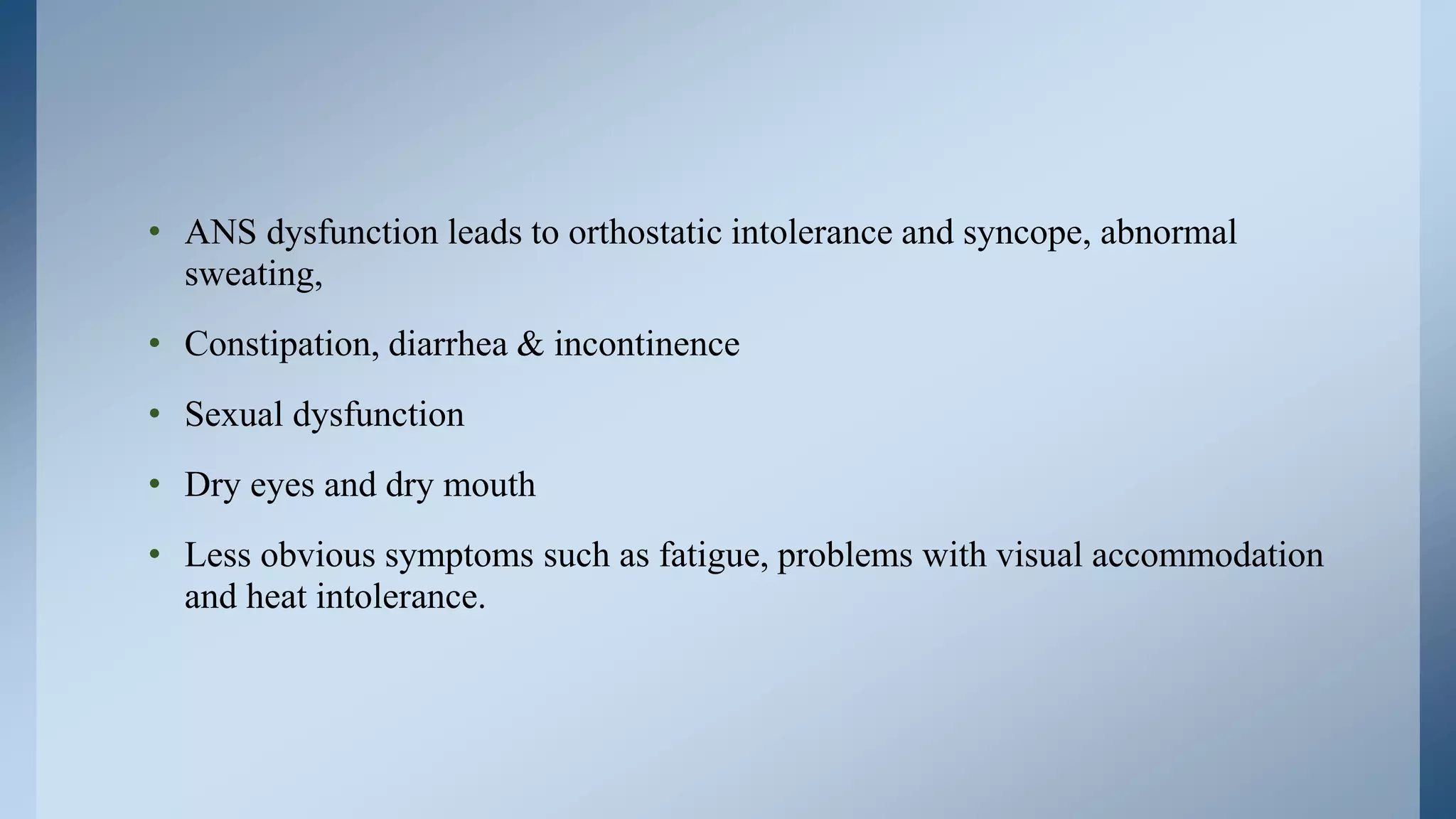 Autonomic nervous system testing | PPT