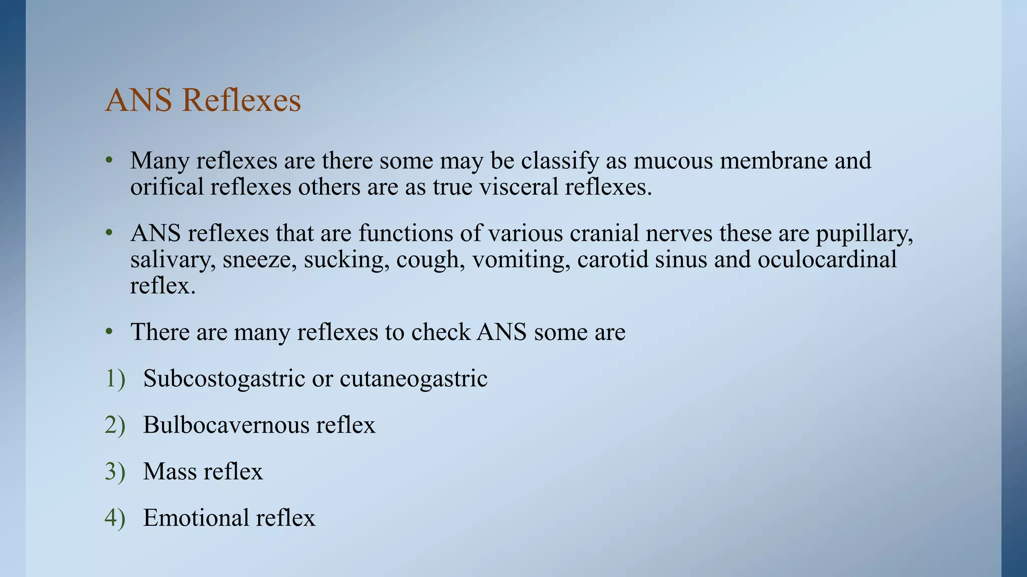 Autonomic nervous system testing | PPTX