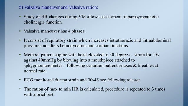 Autonomic nervous system testing | PPTX