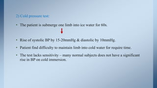 Autonomic nervous system testing | PPTX