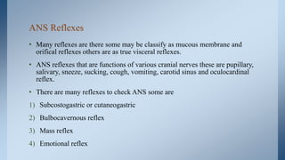 Autonomic nervous system testing | PPTX