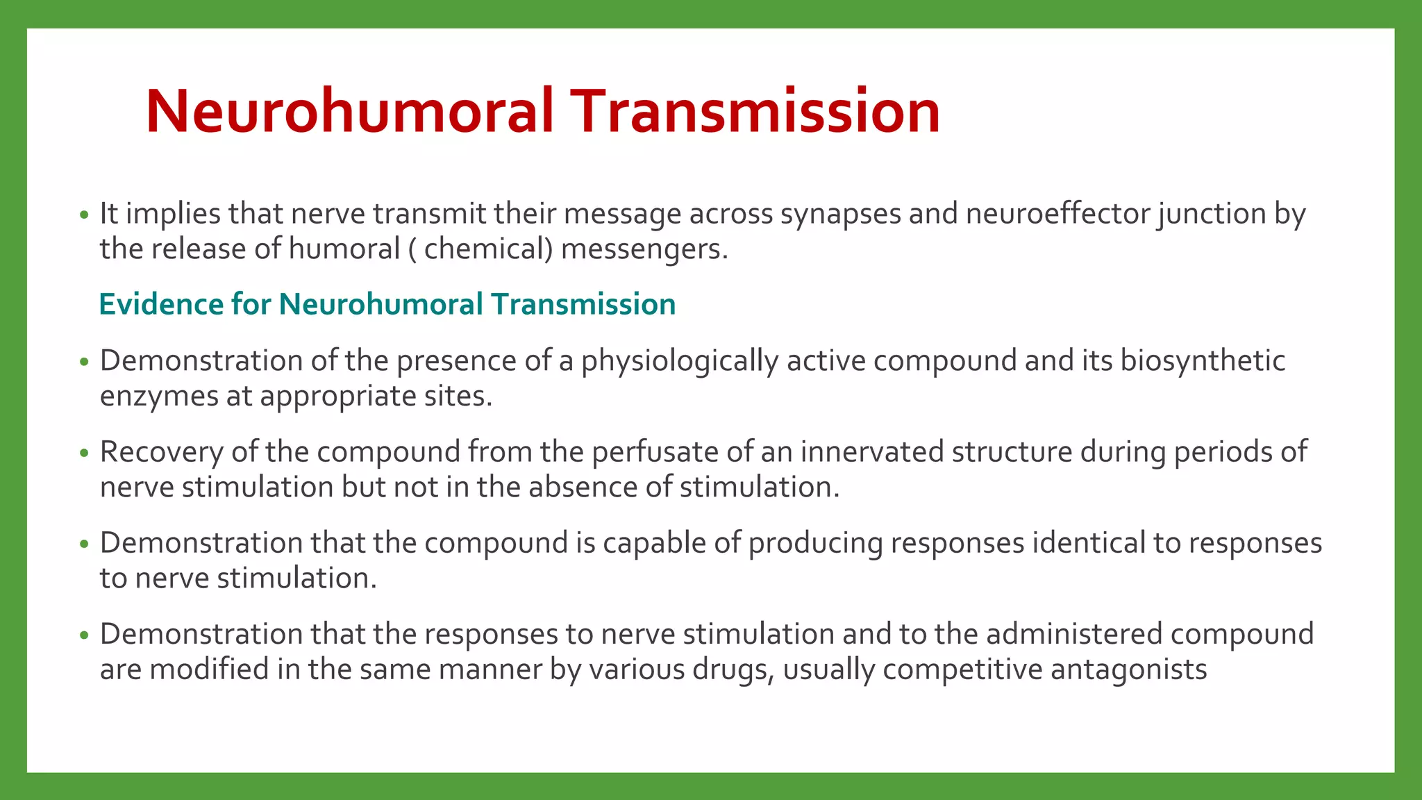 Autonomic Neurotransmission - Akhil.pptx | Brain and Nervous System ...