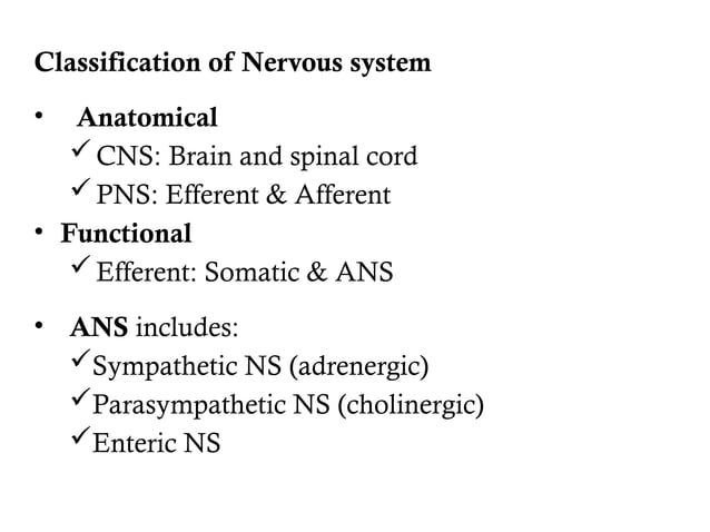 Autonomic Pharmacology Nervous System Module Pptx
