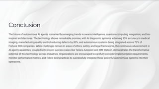 Autonomous ai agents | PPT | Presentation | PDF