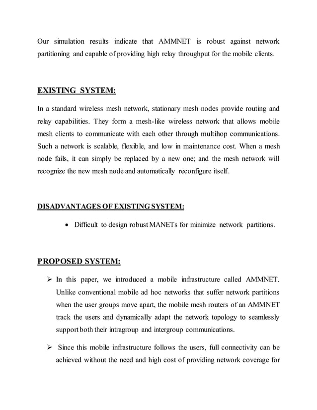 IEEE 2014 DOTNET MOBILE COMPUTING PROJECTS Autonomous mobile-mesh-networks | DOCX | Computer ...