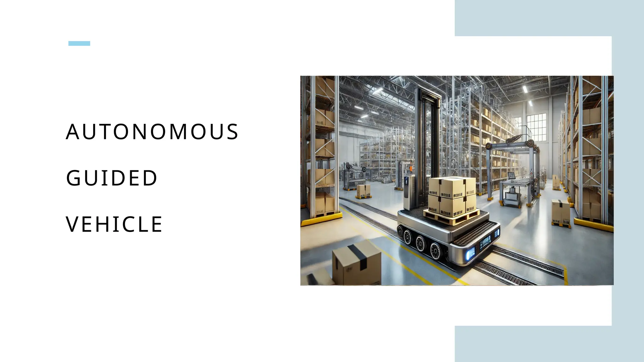 industrial agv presentation ppt including calculations | PPTX