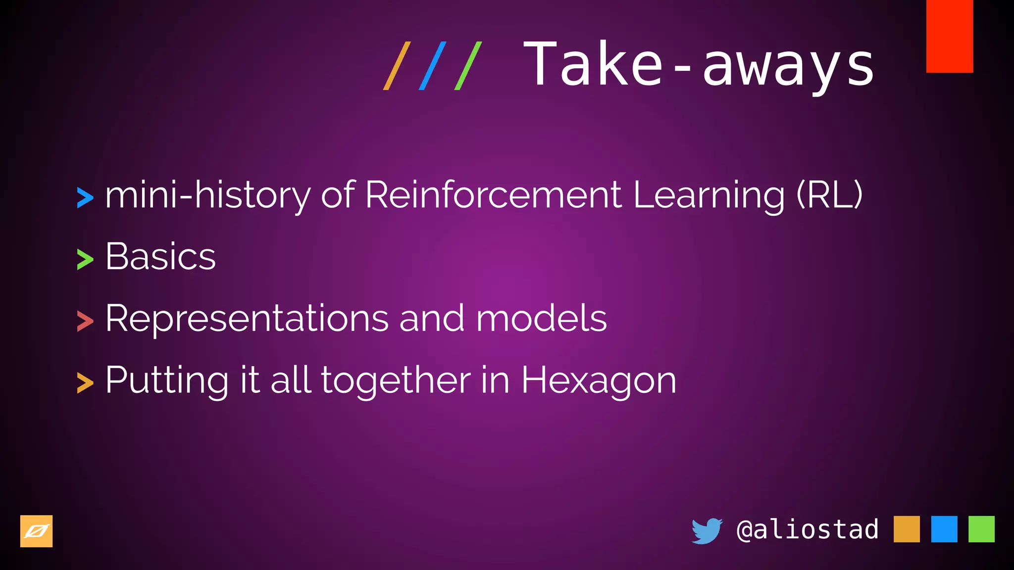 Autonomous Agents With Deep Reinforcement Learning Oredev 2018 Ppt