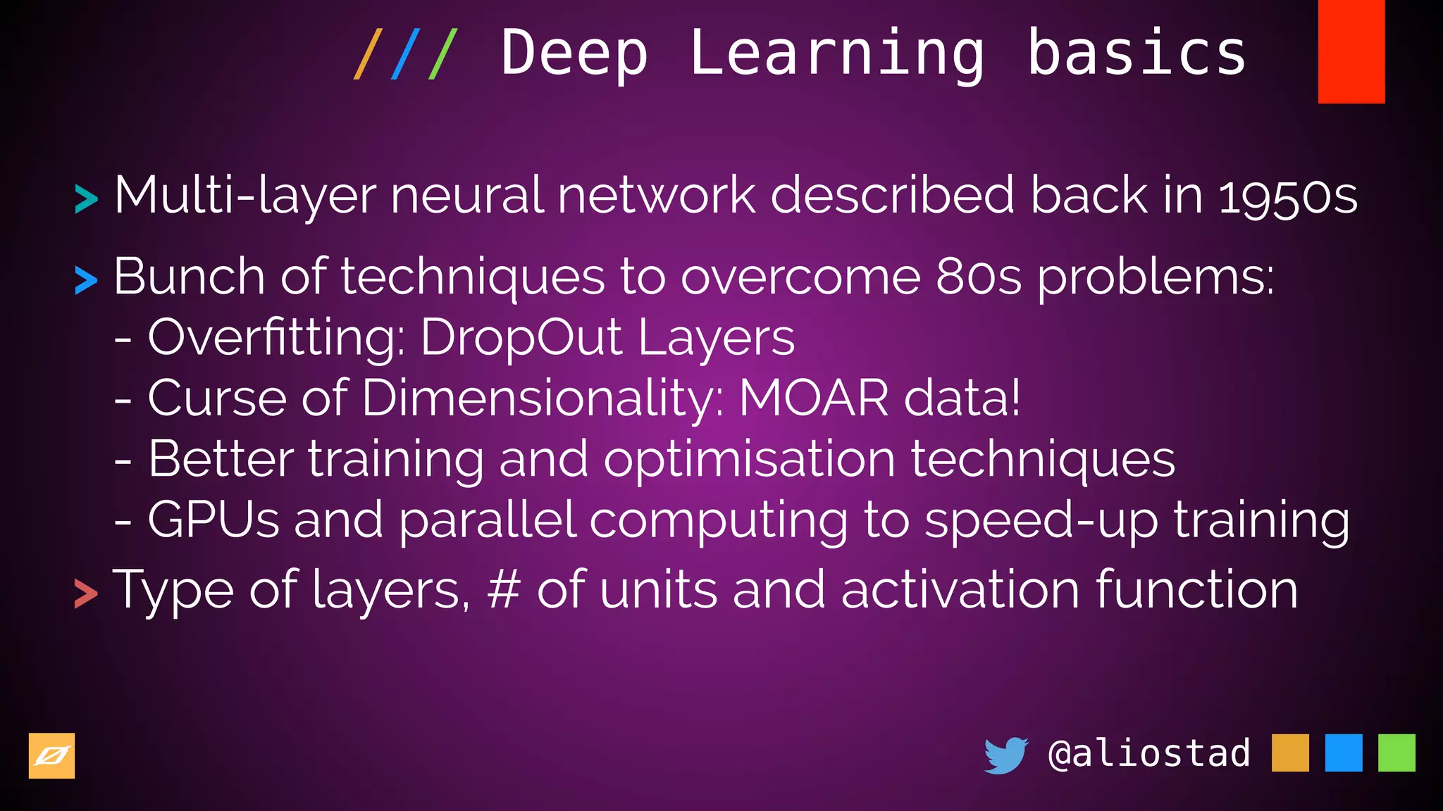 Autonomous Agents With Deep Reinforcement Learning Oredev 2018 Ppt