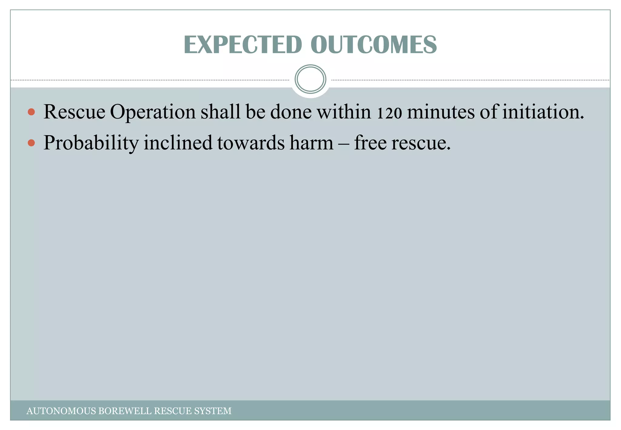 Autonomous borewell rescue system | PDF
