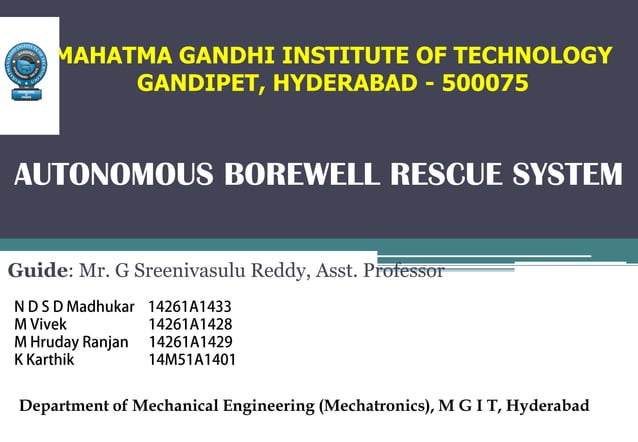 Autonomous borewell rescue system | PDF