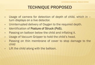 Autonomous borewell rescue system | PDF