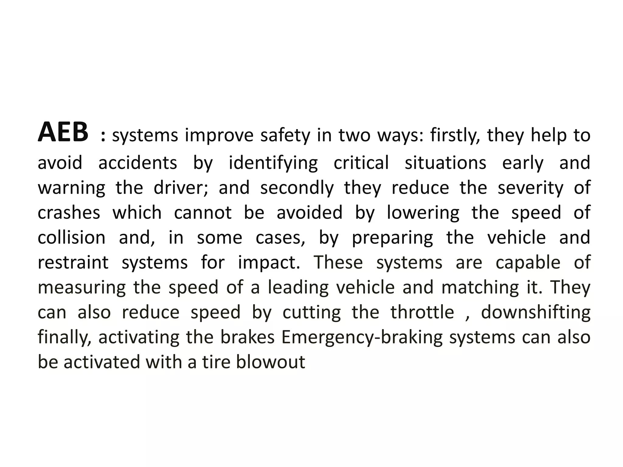 Autonomous braking system | PPT