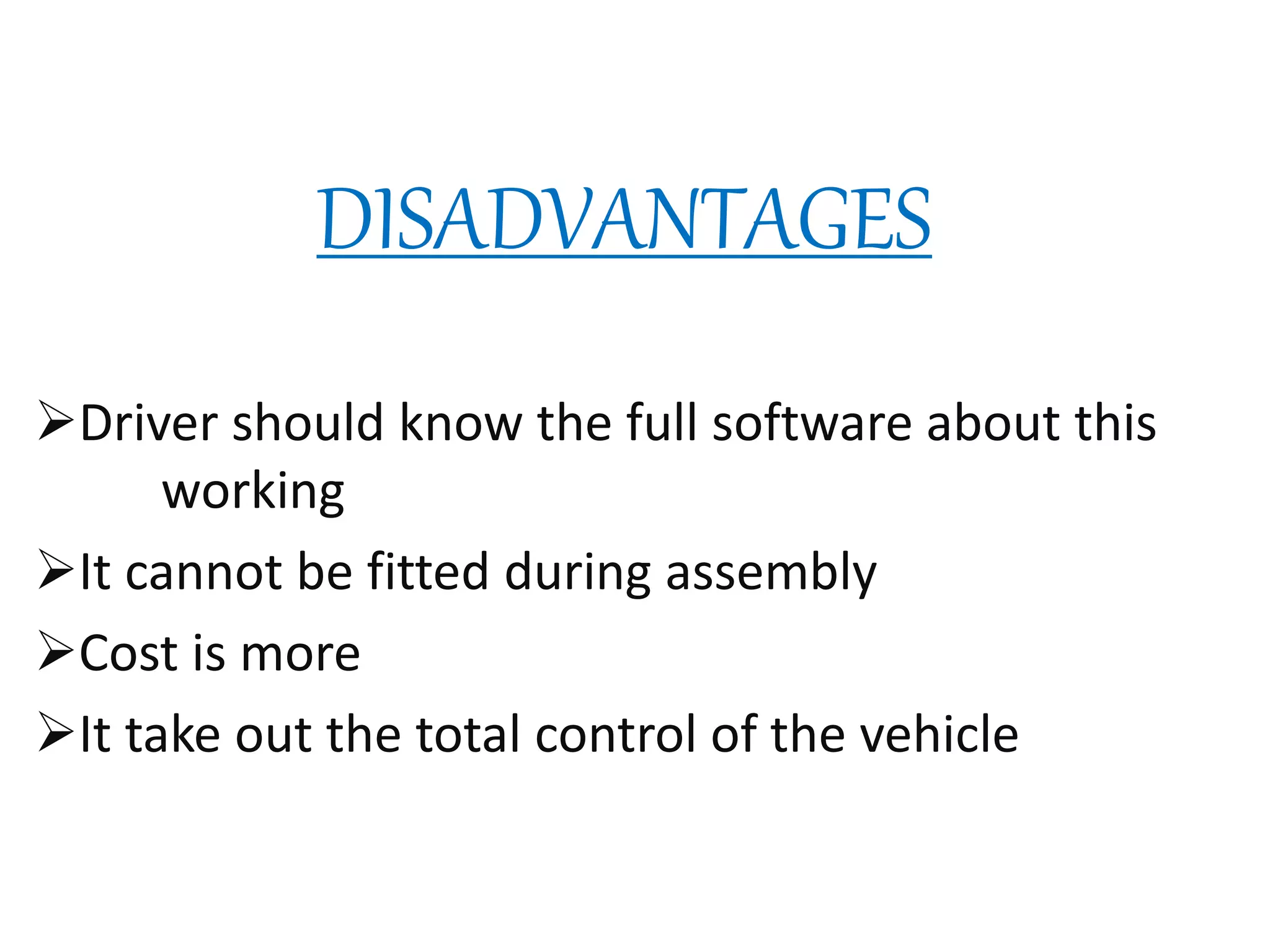 Autonomous braking system | PPT