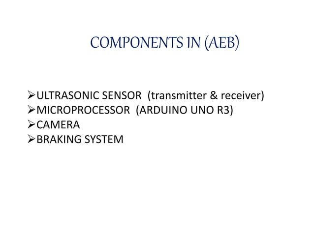 Autonomous braking system | PPT