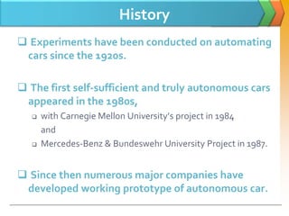 Autonomous car | PPTX
