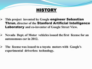 Autonomous car ; google car | PPT