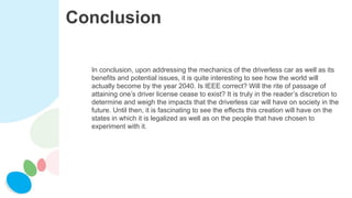 Autonomous car | PPT