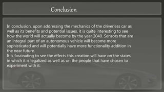 Autonomous car presentation | PPTX