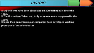 Autonomous car presentation | PPTX
