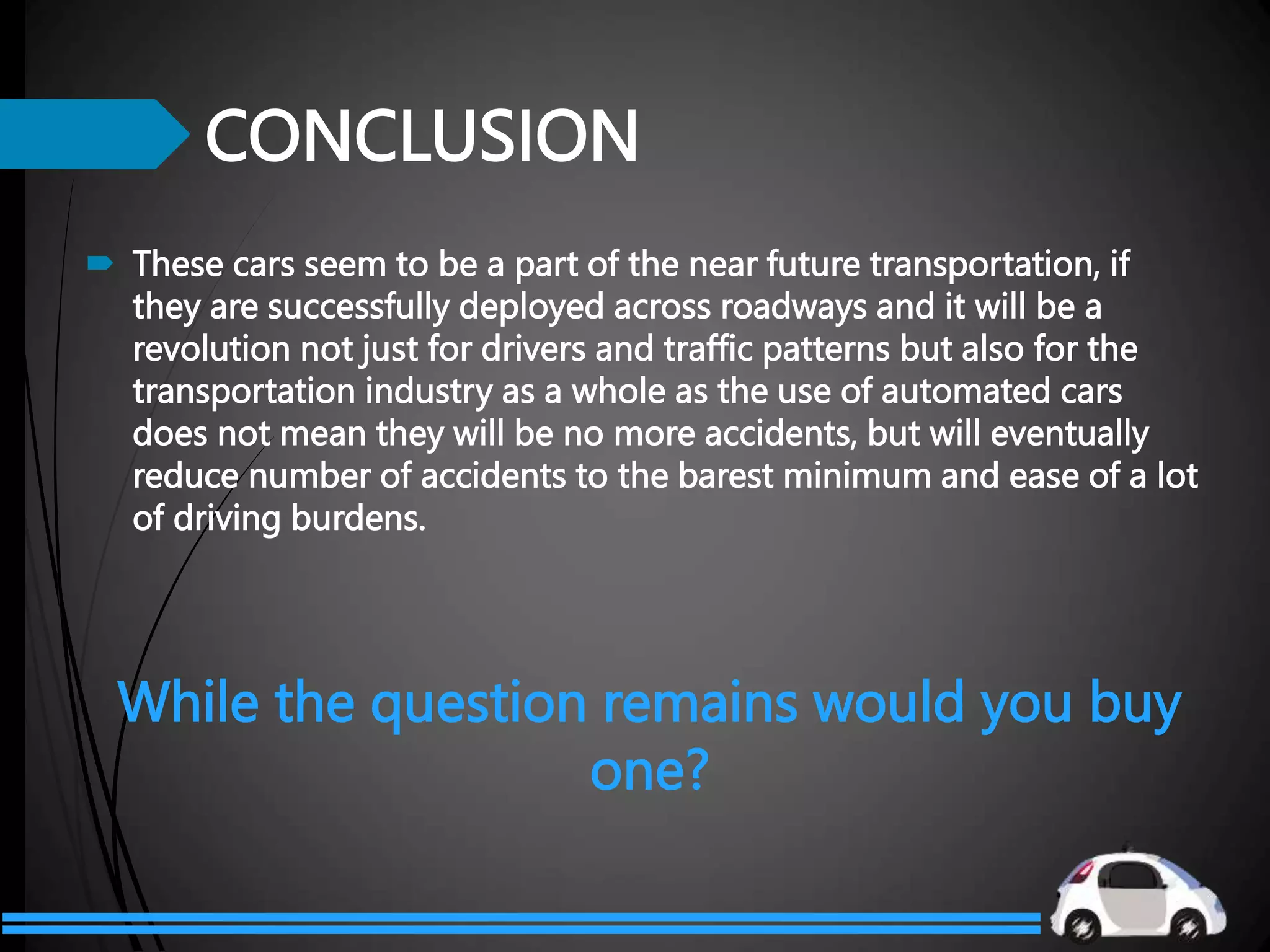 Autonomous car.ppt | Driverless Cars | Auto Type