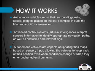 Autonomous car.ppt | Driverless Cars | Auto Type
