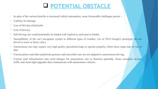 Autonomous car | PPT