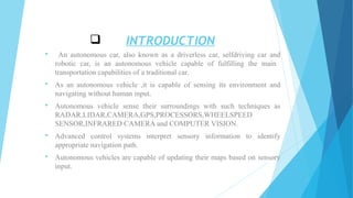 Autonomous car | PPT