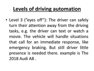Autonomous cars | PPTX | Driverless Cars | Auto Type