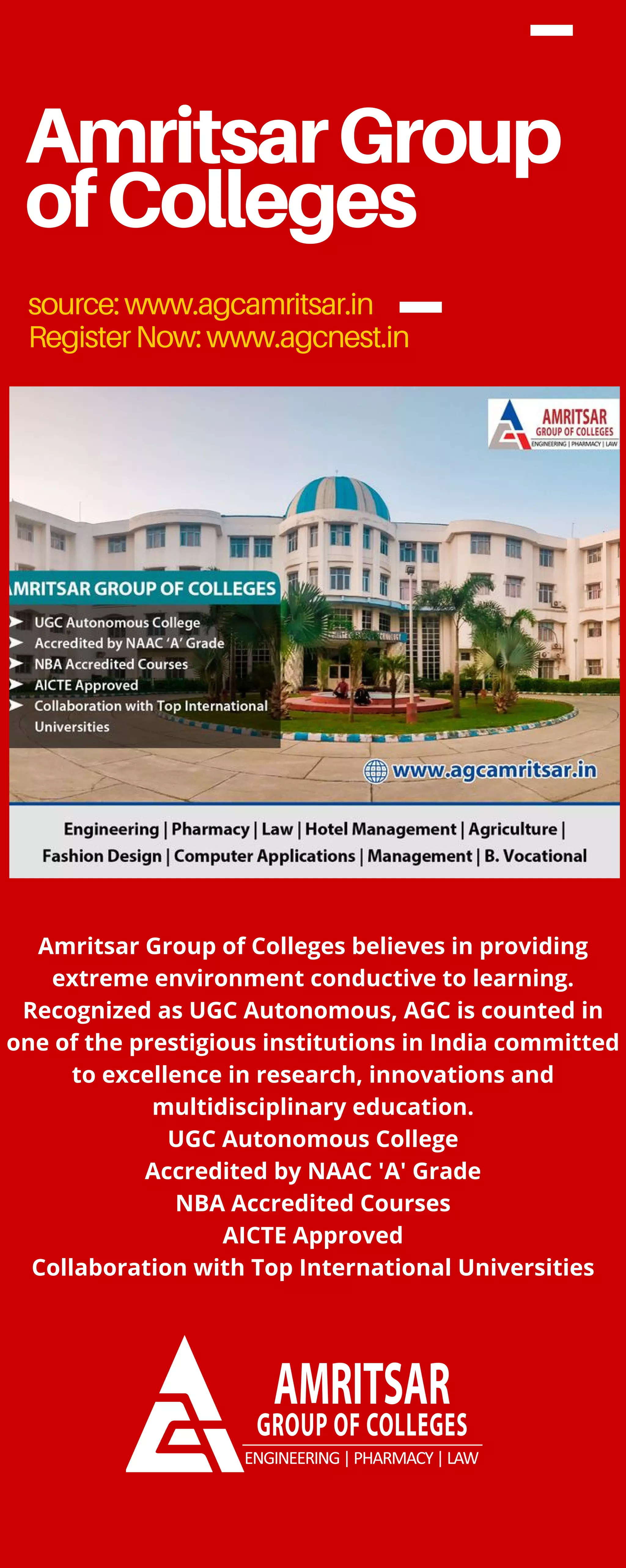 Autonomous Colleges in Punjab | AGC Amritsar | PDF