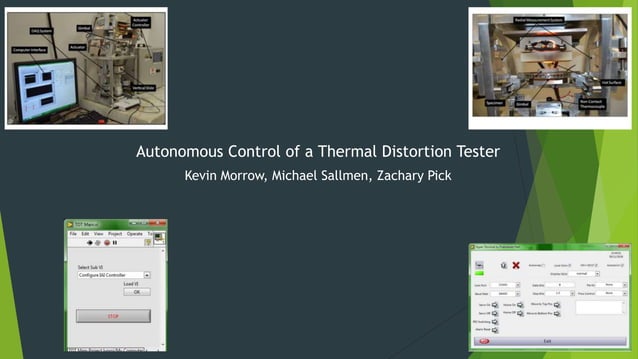 Autonomous control of a thermal distortion tester | PPT
