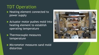 Autonomous control of a thermal distortion tester | PPTX