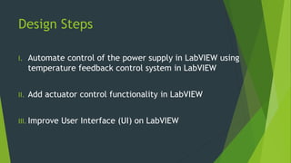 Autonomous control of a thermal distortion tester | PPT