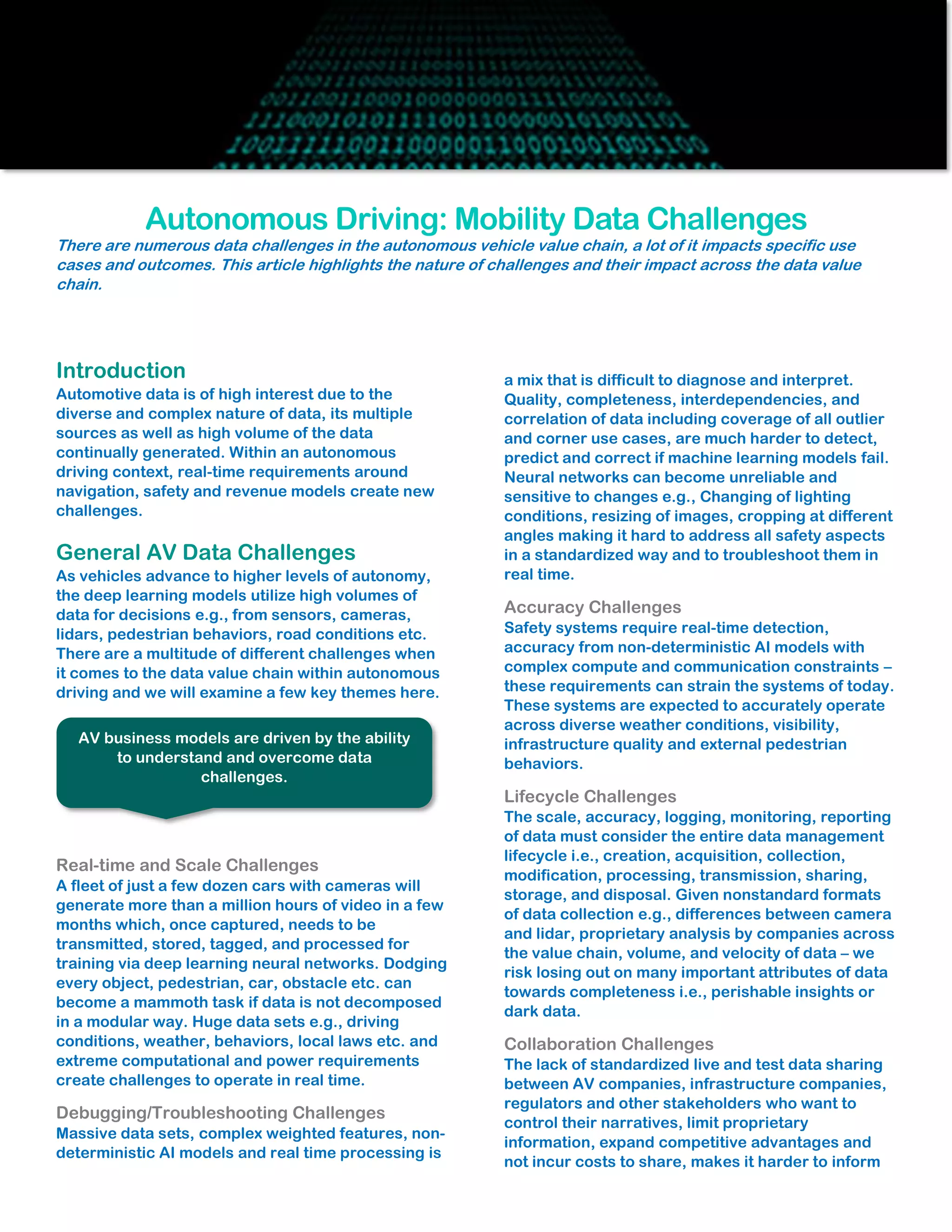 Autonomous Driving: The Big Data Challenges | PDF