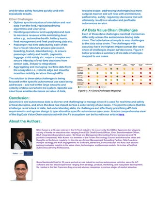 Autonomous Driving: The Big Data Challenges | PDF