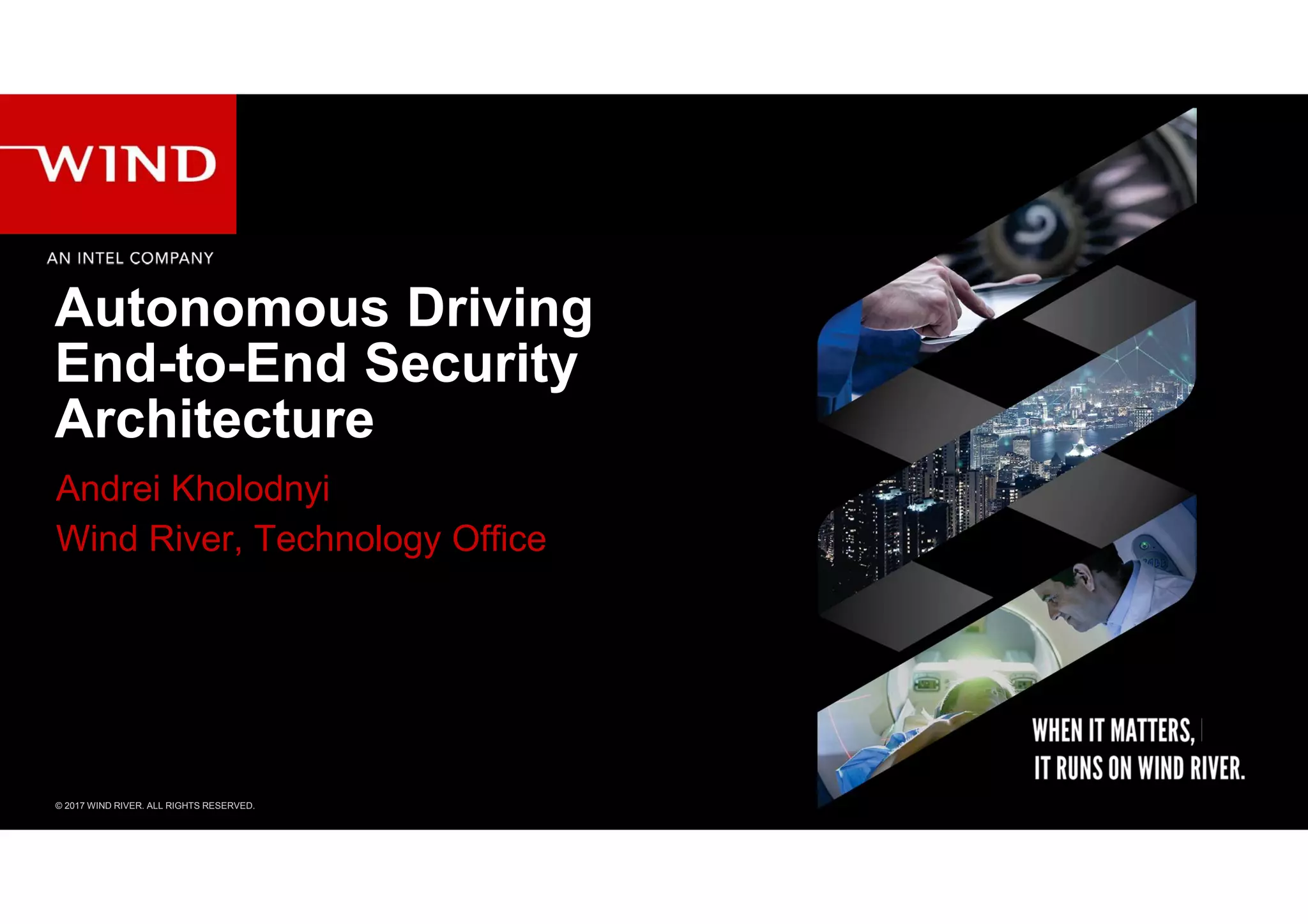 Autonomous Driving End To End Security Architecture Pdf Computing Technology And Computing