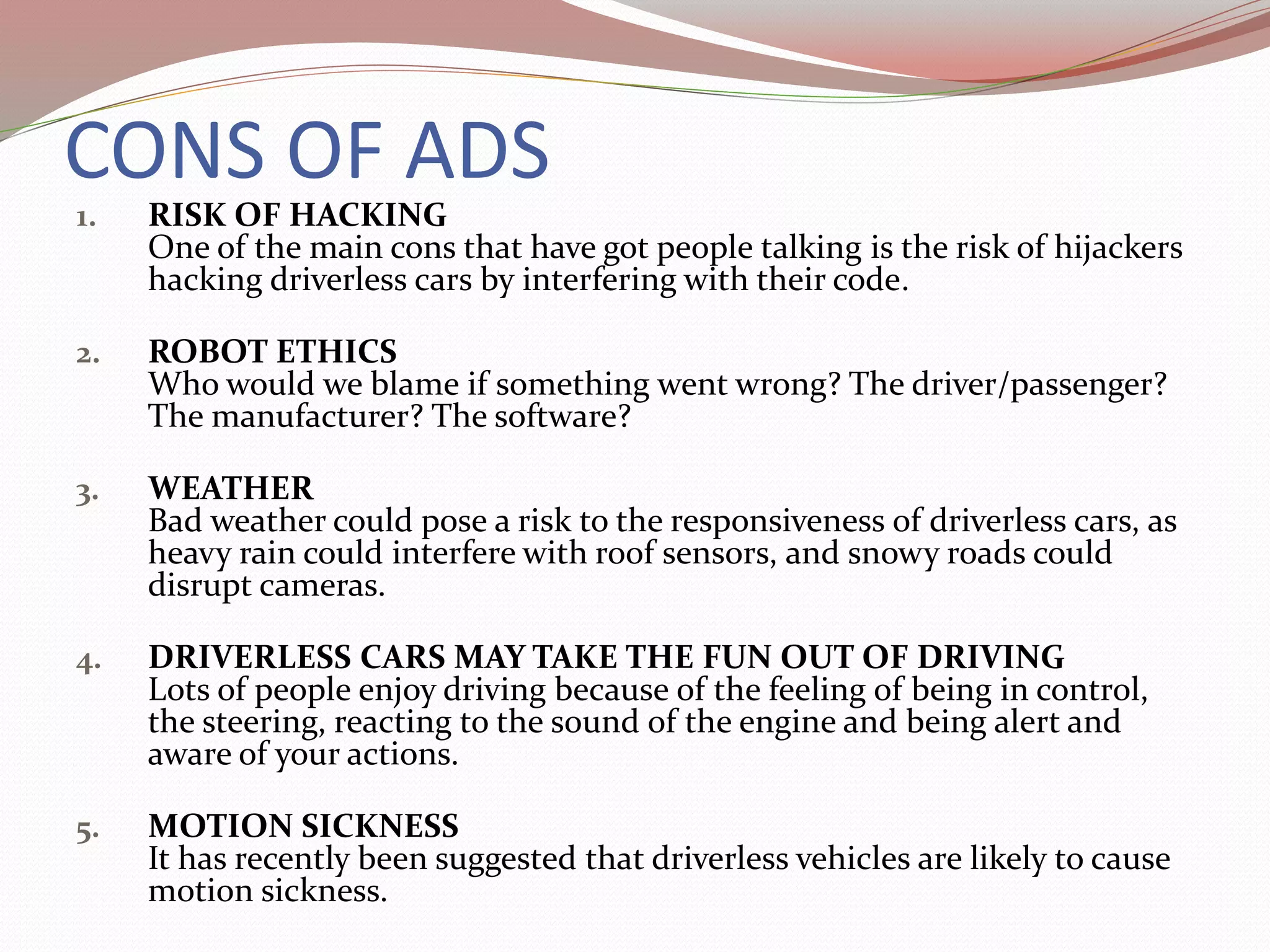 Autonomous driving system (ads) | PPTX