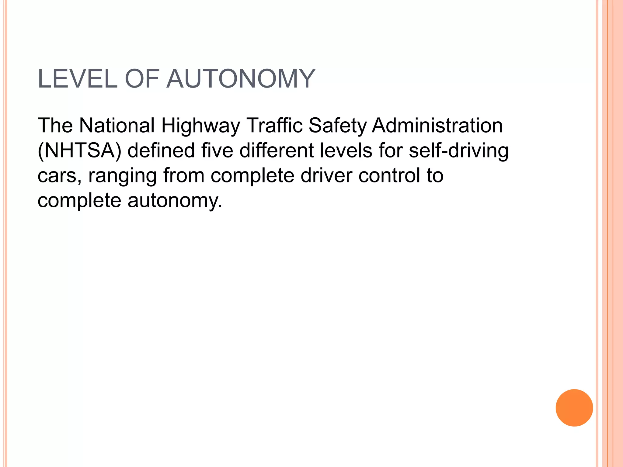 Autonomous driving system (ads) | PPTX