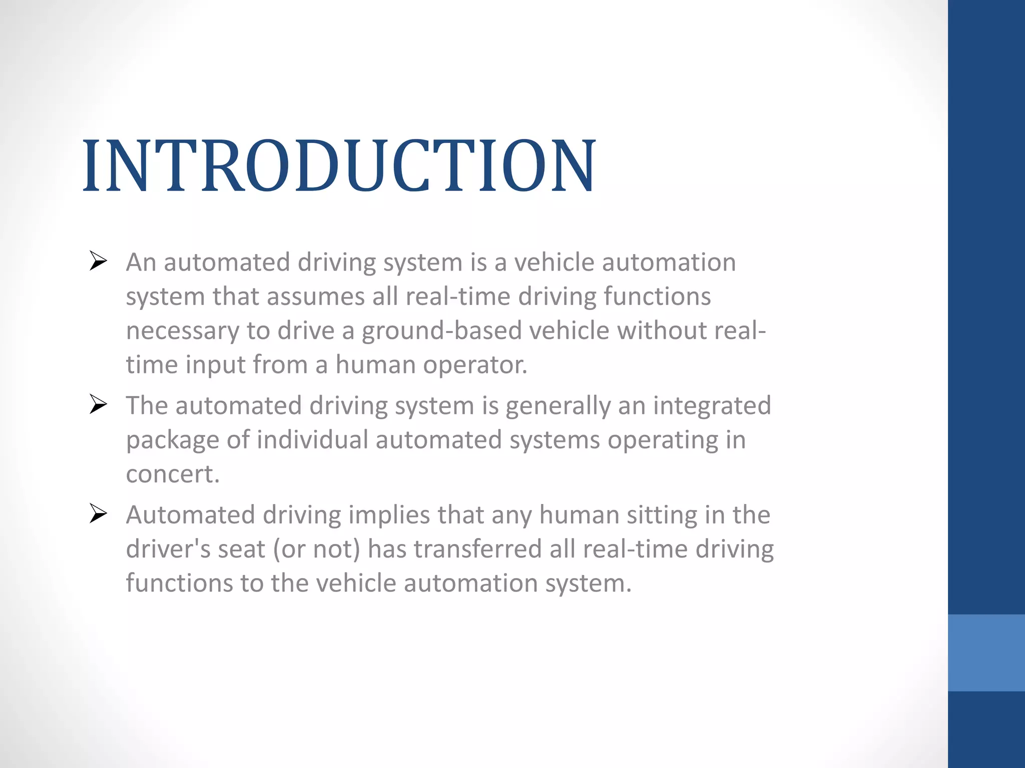 Autonomous driving system (ads) | PPTX