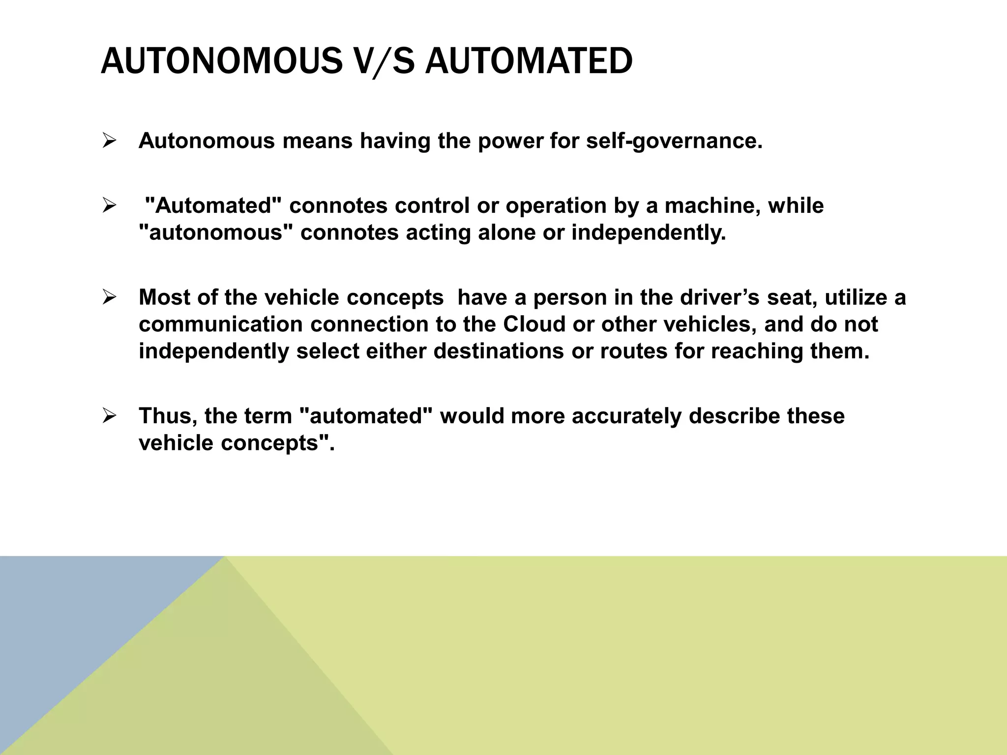 Autonomous driving system (ads) | PPTX
