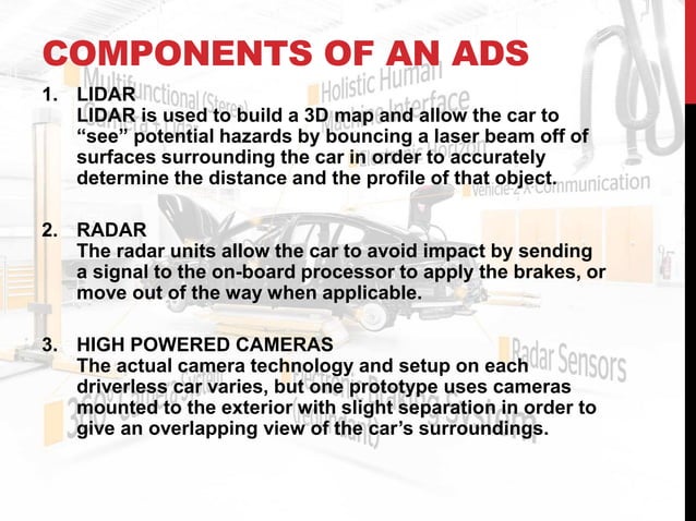 Autonomous driving system (ads) | PPTX