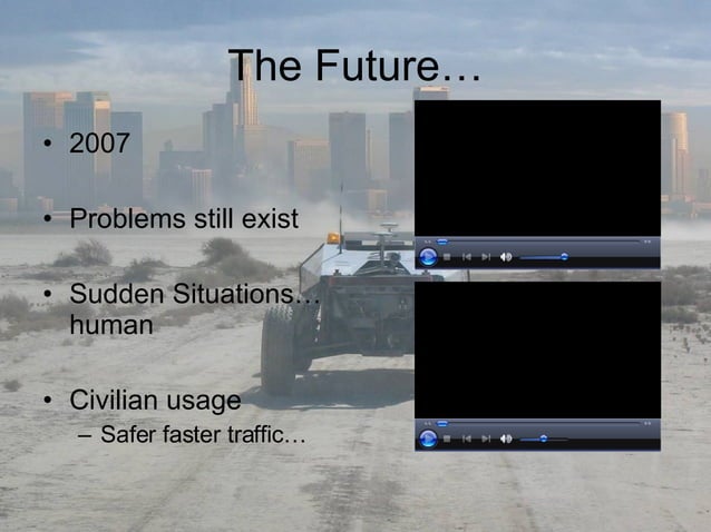 Autonomous Ground Vehicles The Darpa Grand Challenge | PPS | Robotics ...