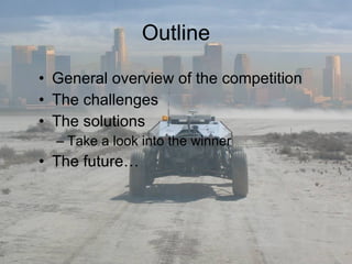 Autonomous Ground Vehicles The Darpa Grand Challenge | PPS