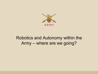 Accelerator Autonomous last mile resupply strategic context - 23 may ...