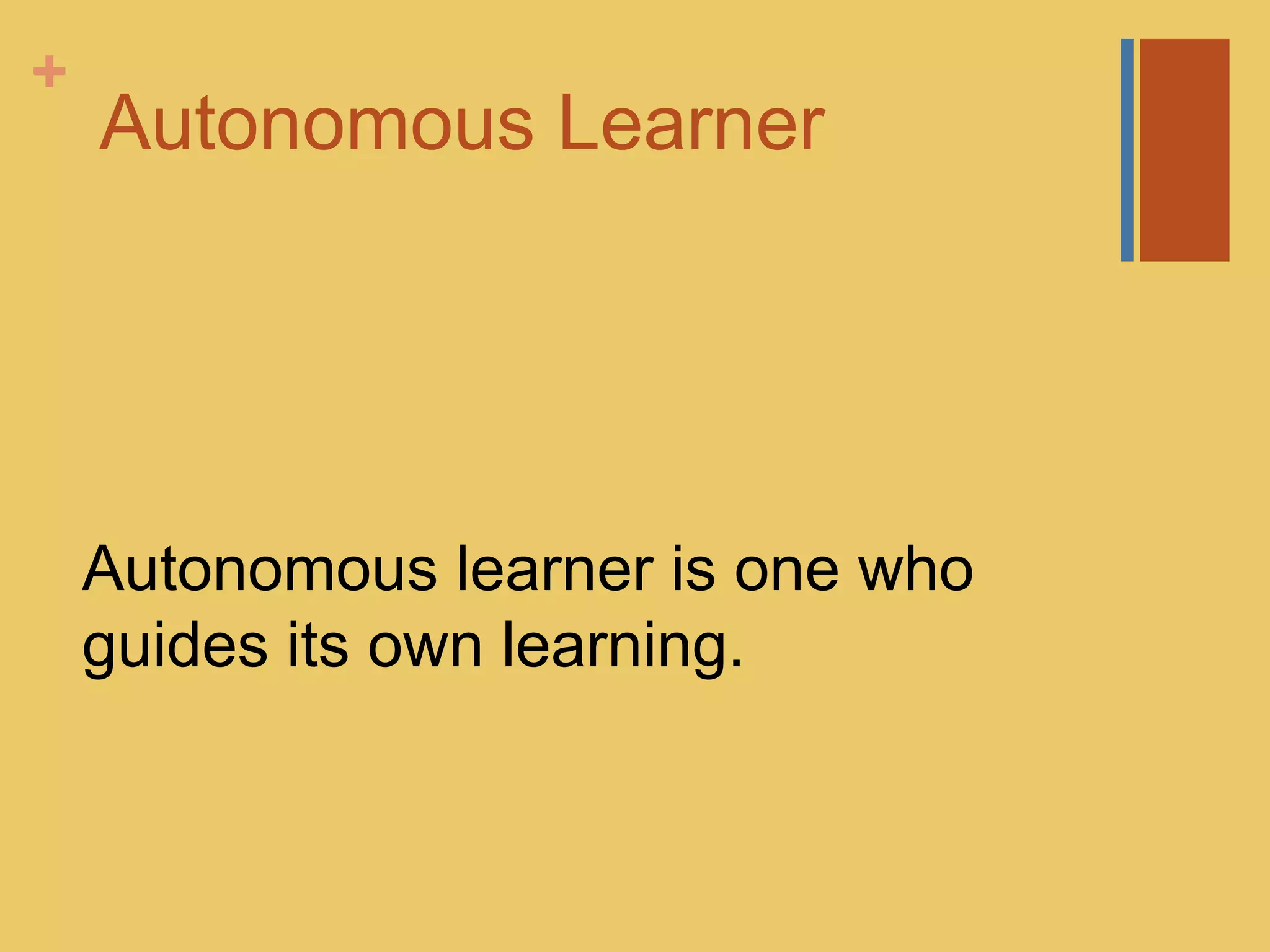 BUAP LAELI Autonomous Learner | PPT