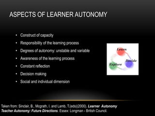 Autonomous learning | PPTX