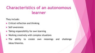 Autonomous Learning Sem 3.pptx