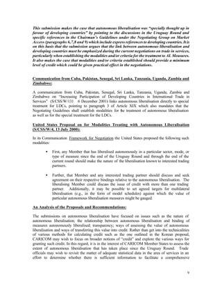 CRNM - Autonomous Liberalisation | PDF