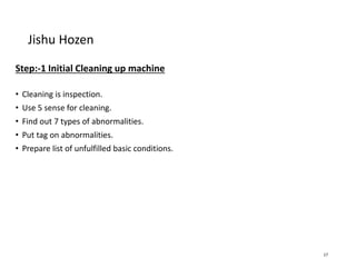 Autonomous maintenance Jishu Hozen | PPTX